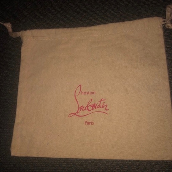 Christian Louboutin | Bags | Christian Louboutin Beige Drawstring ...